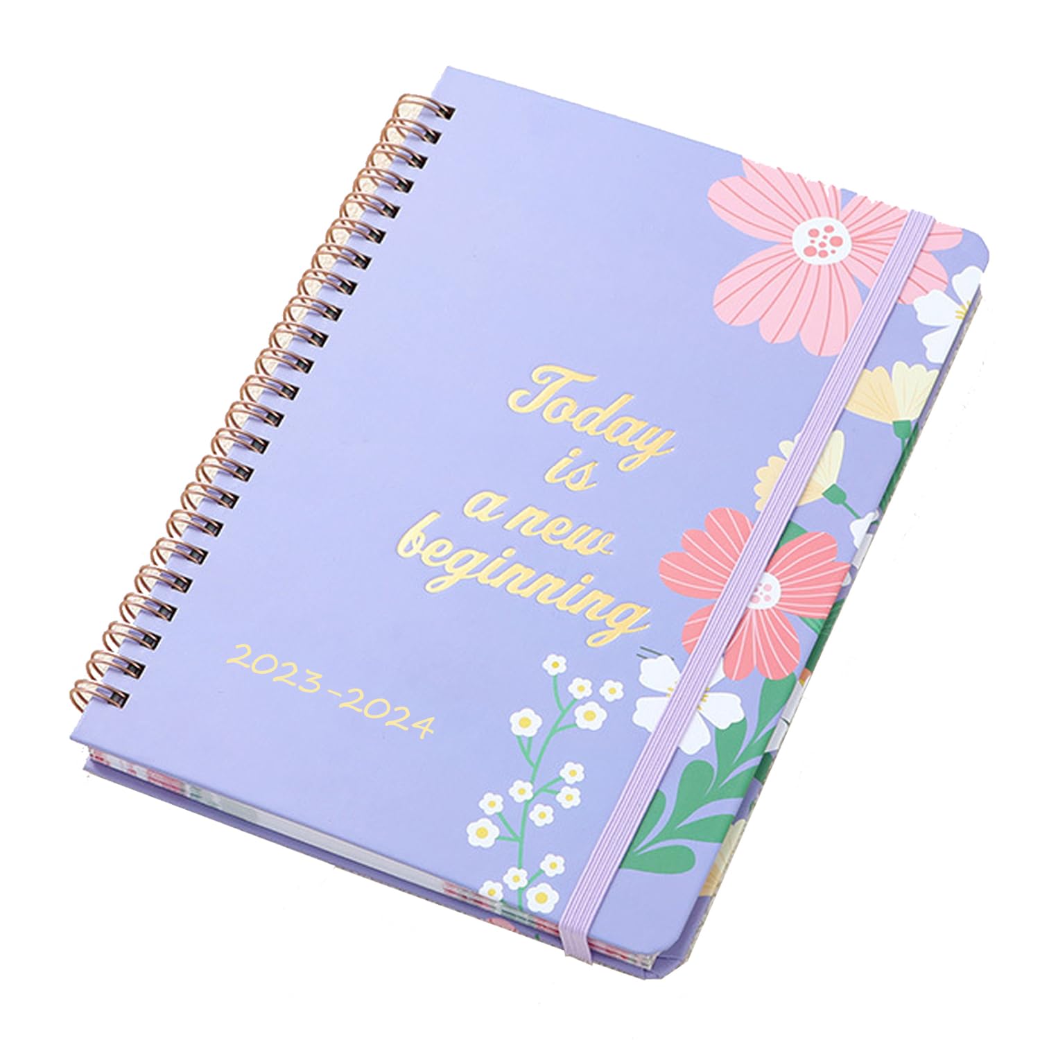 2023-2024 Planner-Weekly & Monthly Planner(Bird+purple)