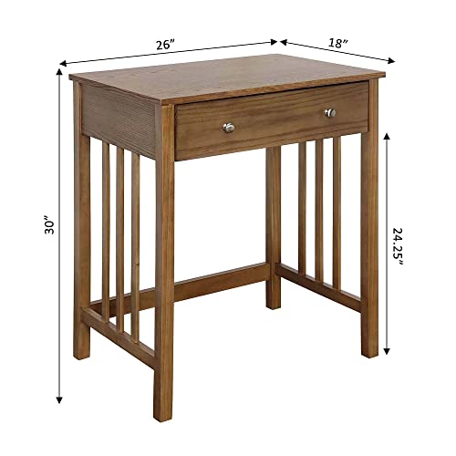 Convenience Concepts Designs2Go Mission Desk with Keyboard Drawer, Driftwood