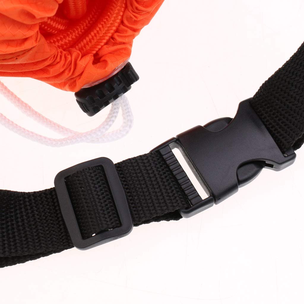 16/21/31 Reflective Water Floating Life Line Rescue Throw Rope Bag Water Sports Kayaking Boating Rafting Accessory (Color : Orange 16m)
