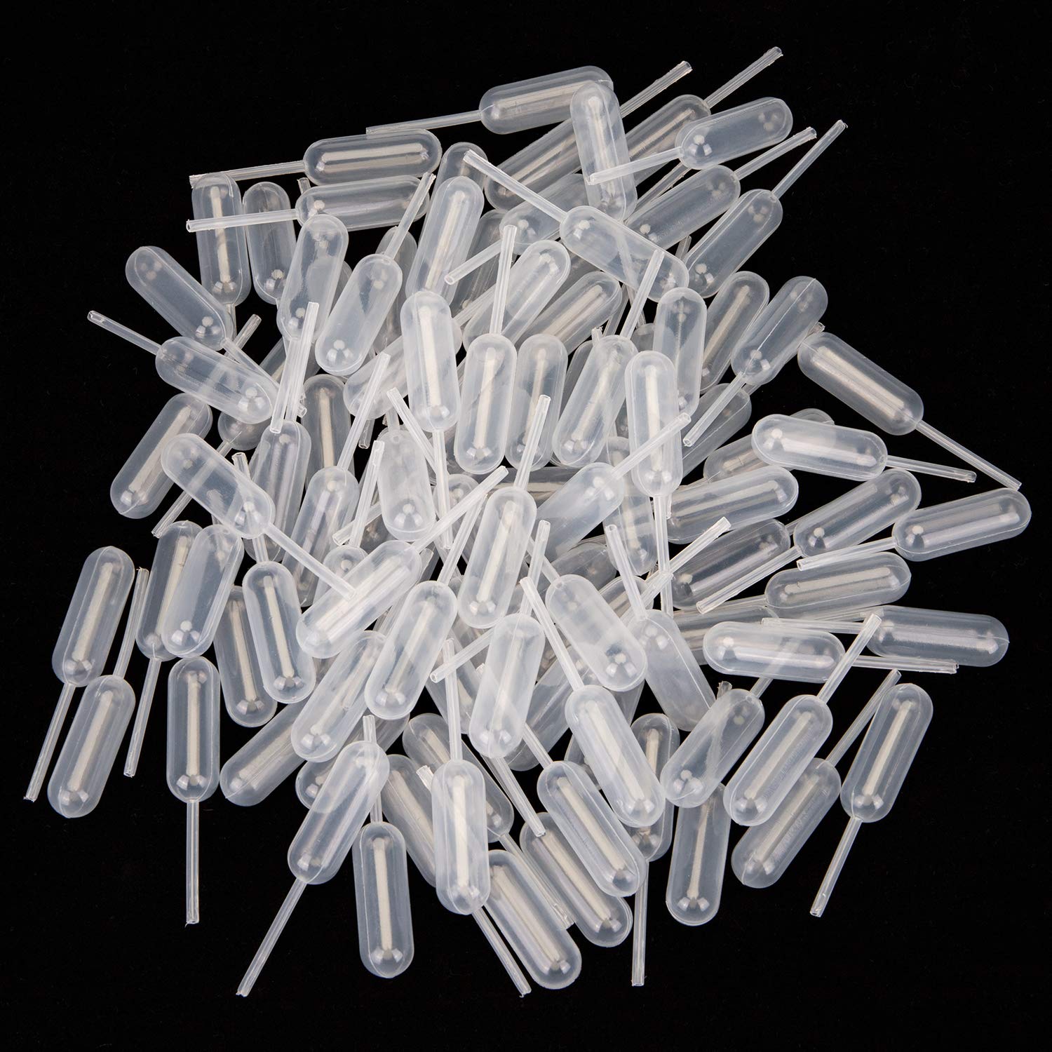 Yopay 300 Pieces Cupcake Pipettes Squeeze Dropper, 4ml Disposable Liquid Strawberry Transfer Injectors Pipettes Infusers for Chocolate, Moveland Cupcakes, (Heart Shape, Round, Rectangular), Clear