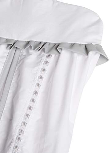 Baby Doll Bedding Unique Crib Diaper Stacker, Grey