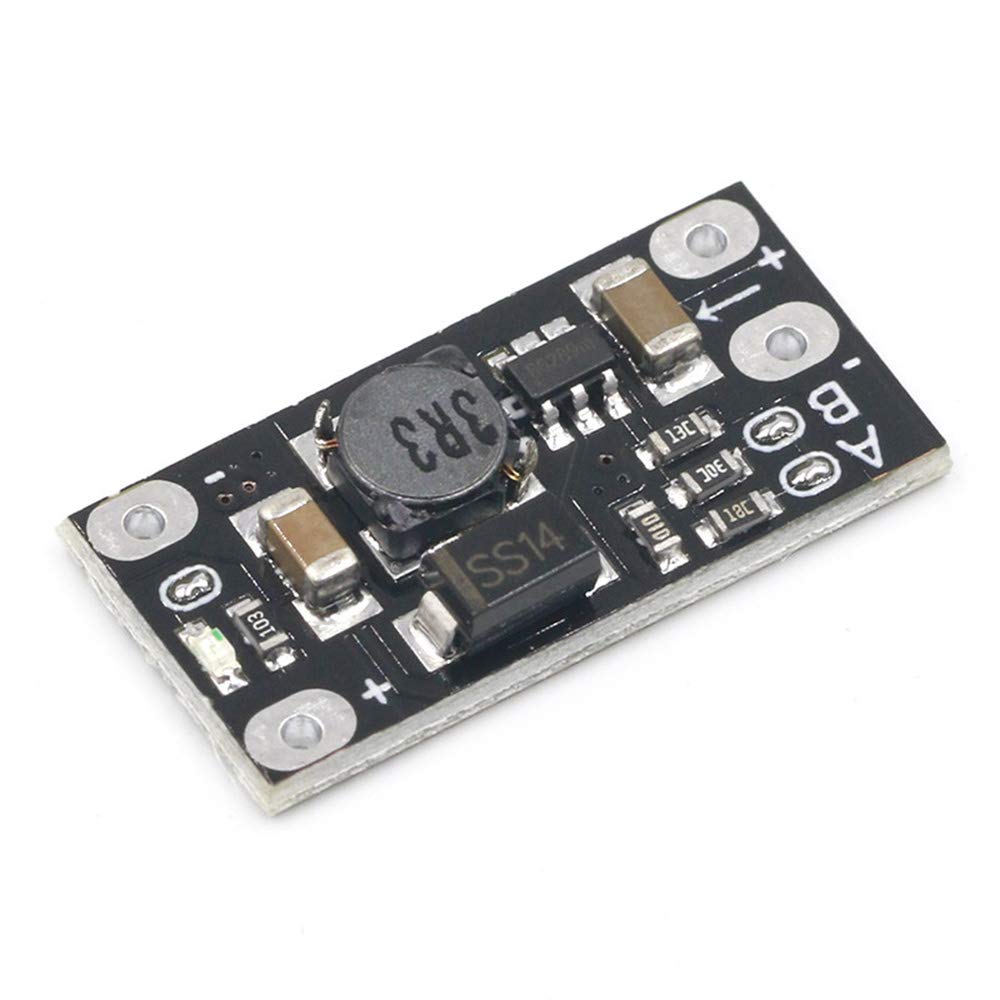 DAOKI 5PCS Mini DC-DC Boost Converter Module 3V 3.2V 3.3V 3.7V 5V 9V to 12V Step-Up Voltage Regulator Power Supply Module with 24AWG Cable