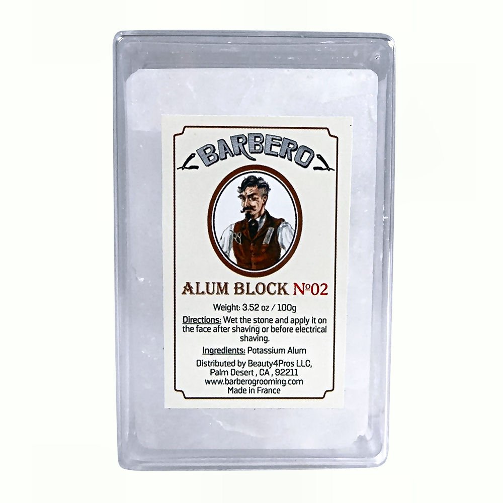 Barbero Alum Block in Plastic Case 3.52 oz / 100 g