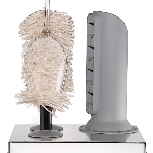Blesk Glass Polisher - Wine Glass Polisher- Commercial Electric Machine - High Powered Heater & Microfiber Brushes - Safe & Hygienic for Restaurants