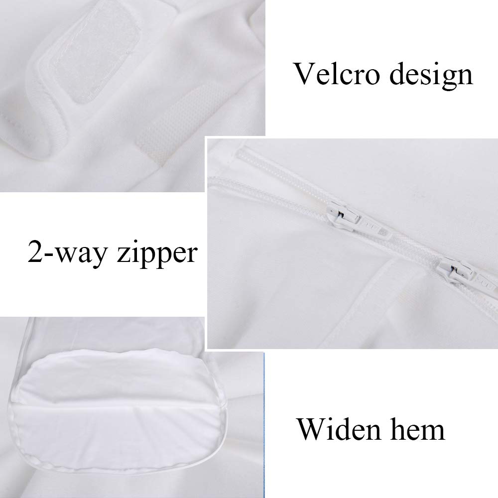 BLOOMSTAR Nursery Swaddling Blankets Cotton, Wearable Blanket With Sleeve,Baby Sleeping Bag, Sleeping Sack