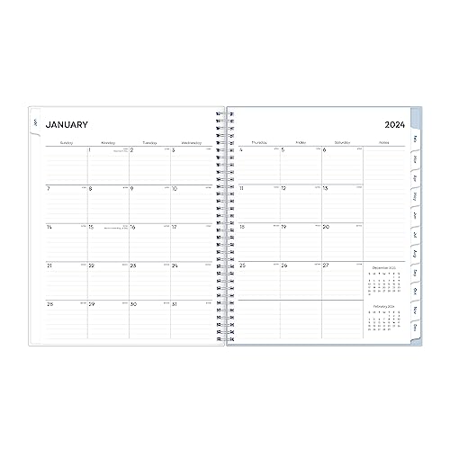2024 Blue Sky™ Carlsen Weekly/Monthly Planning Calendar, 8-1/2" x 11", Multicolor, January to December 2024, 143963