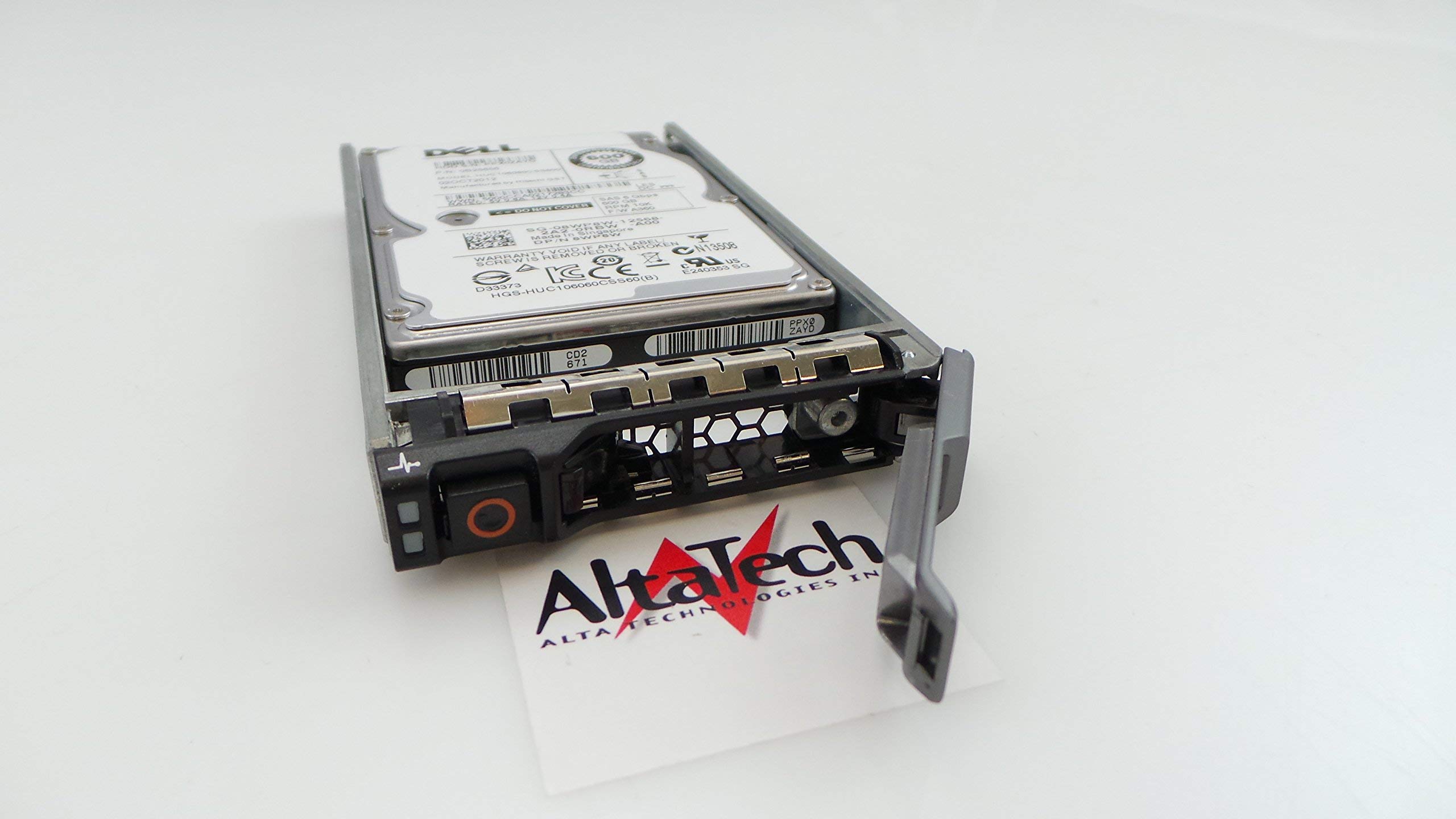 Dell Compatible - 600GB 10K RPM SAS 2.5" HD - Mfg # 8WP8W (Comes with Drive and Tray) (Renewed)
