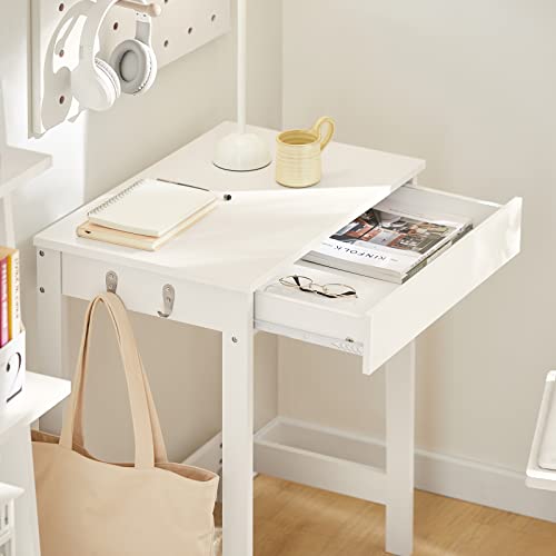 Haotian FWT43-W,White Computer Desk Workstation Writing Desk Children Teenagers Desk