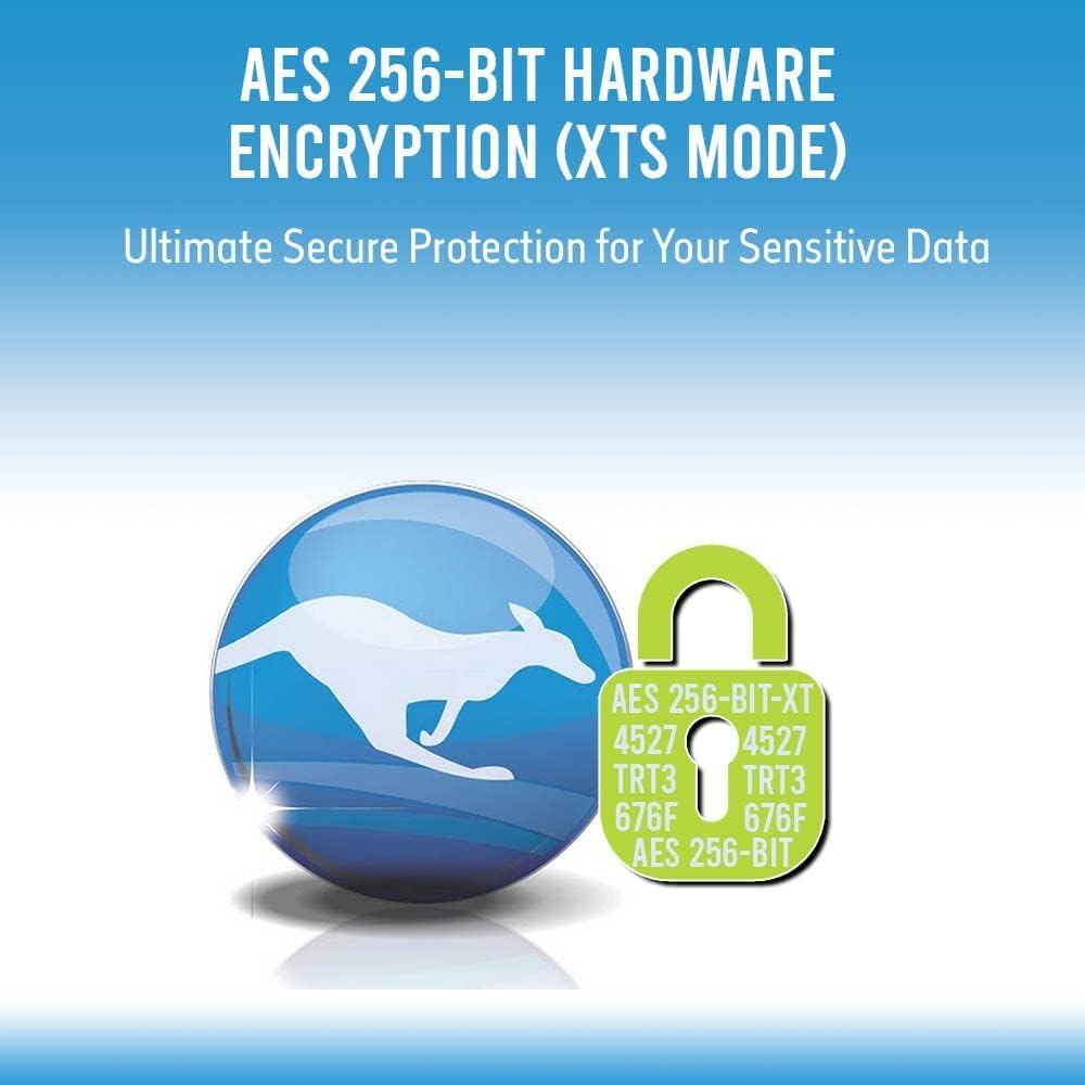 Kanguru Defender Bio-Elite30 β 128 GB Hardware Encrypted USB Flash Drive β Fingerprint - SuperSpeed USB 3.0