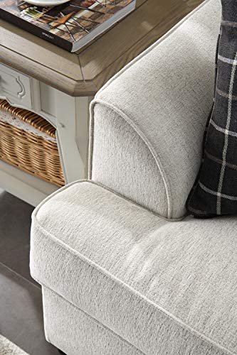 Acanva Luxury Contemporary Chenille Living Room Sofa, Couch, Cream
