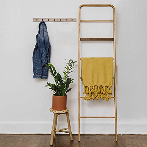 Main + Mesa Woven Cotton Pom Pom Throw