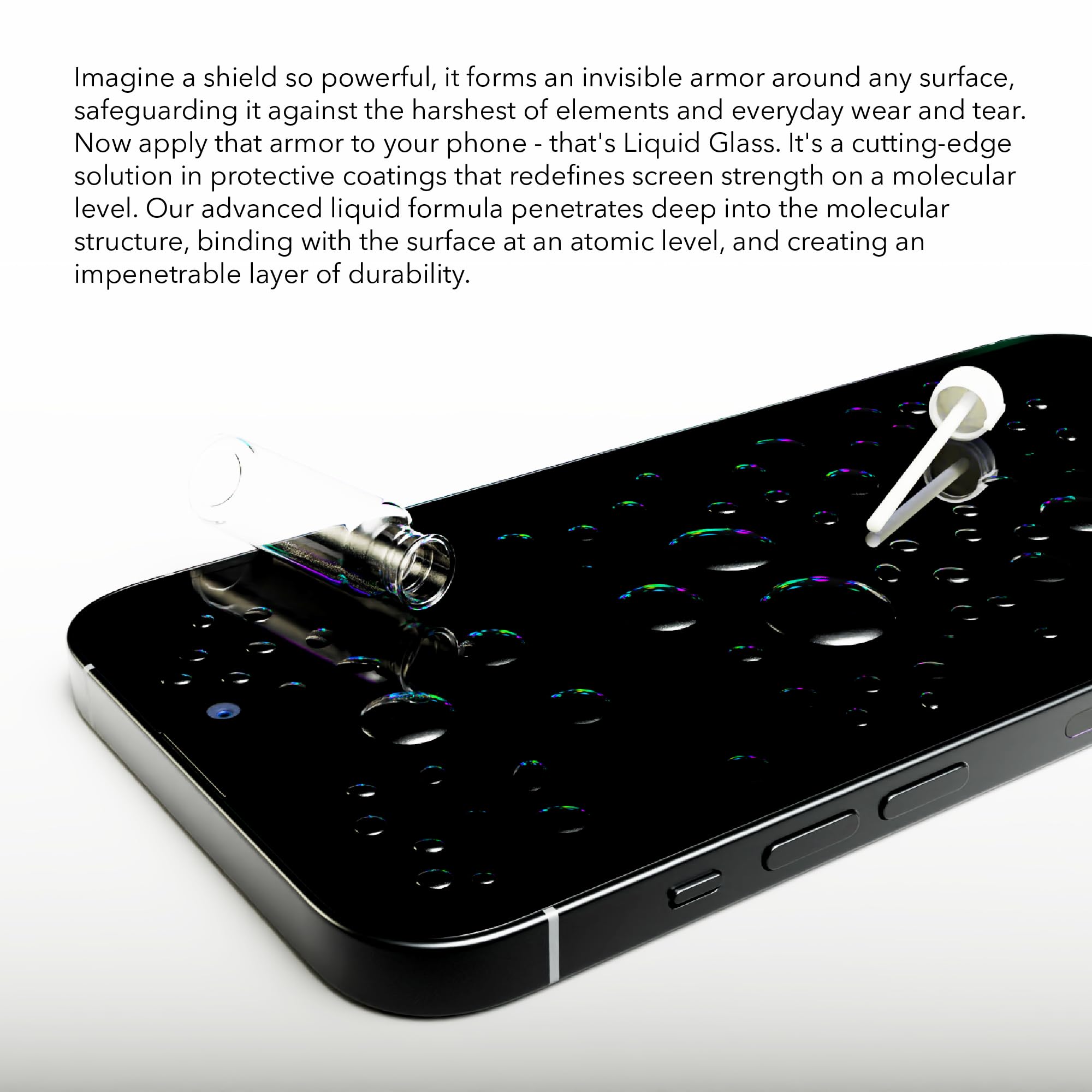 cellhelmet Liquid Glass Wipe On Nano Screen Protector | Universal Screen Protector for 4 Phones or 1 Tablet | Scratch and Shatter Protection | Made in USA