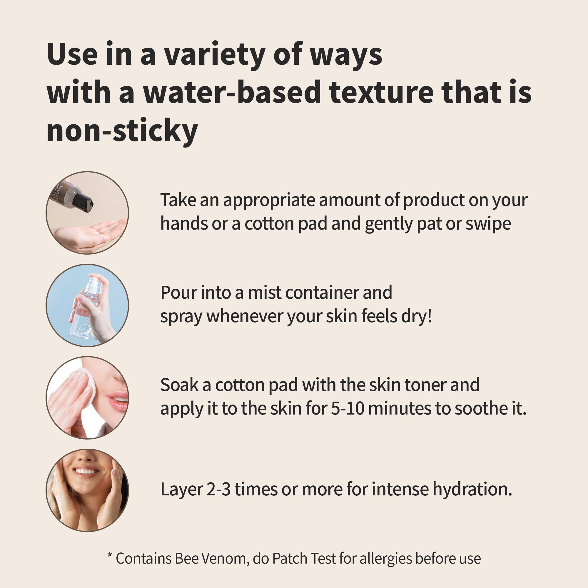 BENTON Snail Bee High Content Skin (Toner) - Snail Secretion Filtrate & Bee Venom - Moisturizing & Soothing Toner for Oily, Acne-Prone Skin - Dermatologically Tested, 5.07 fl. oz.