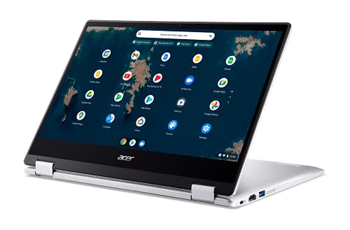 Acer Chromebook Spin 314 Convertible Laptop | Intel Pentium Silver N6000 | 14" Full HD IPS Touch Display | 4GB LPDDR4X | 128GB eMMC | DTS Audio | Intel Wi-Fi 6 AX201 | Chrome OS | CP314-1HN-P5NE