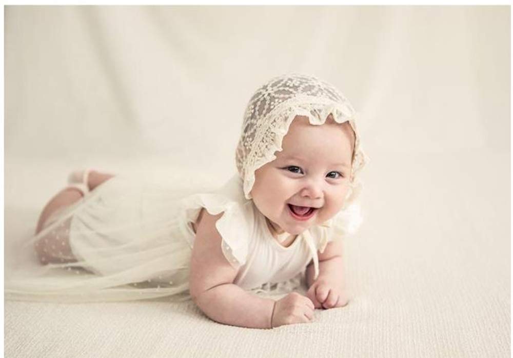 Baby Girl Toddlers Breathable Lacy Bonnet Eyelet Cotton Adjustable Sun Protection Hat