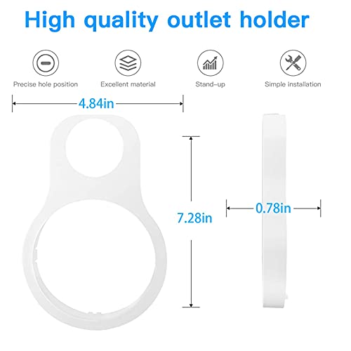 Koroao Outlet Wall Mount Holder for Google WiFi [2020 Model] - No Tools Required and No Cord Clutter Easy Moved Holder Bracket Compatible with for Google Mesh WiFi Route(2-Pack)