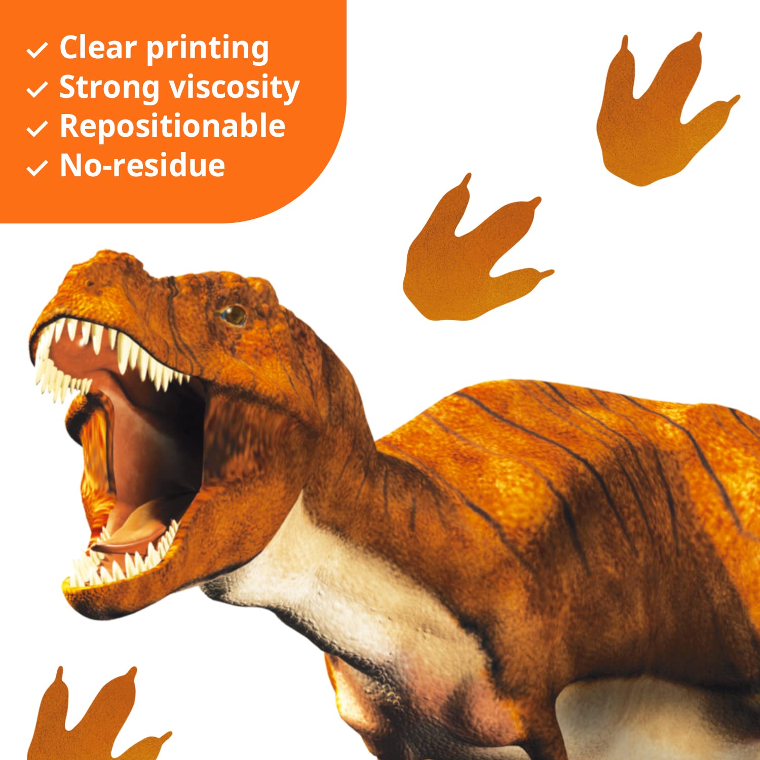 DECOWALL DS8-2012 Dinosaur Wall Stickers Wall Decals Peel and Stick Removable Wall Stickers for Kids Nursery Bedroom Living Room d?cor