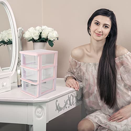 Alipis Plastic Storage Bins Desktop Storage Drawer plastic desk drawers plastic storage drawers drawer box unit Cosmetic Makeup Organizer Drawer Organizer