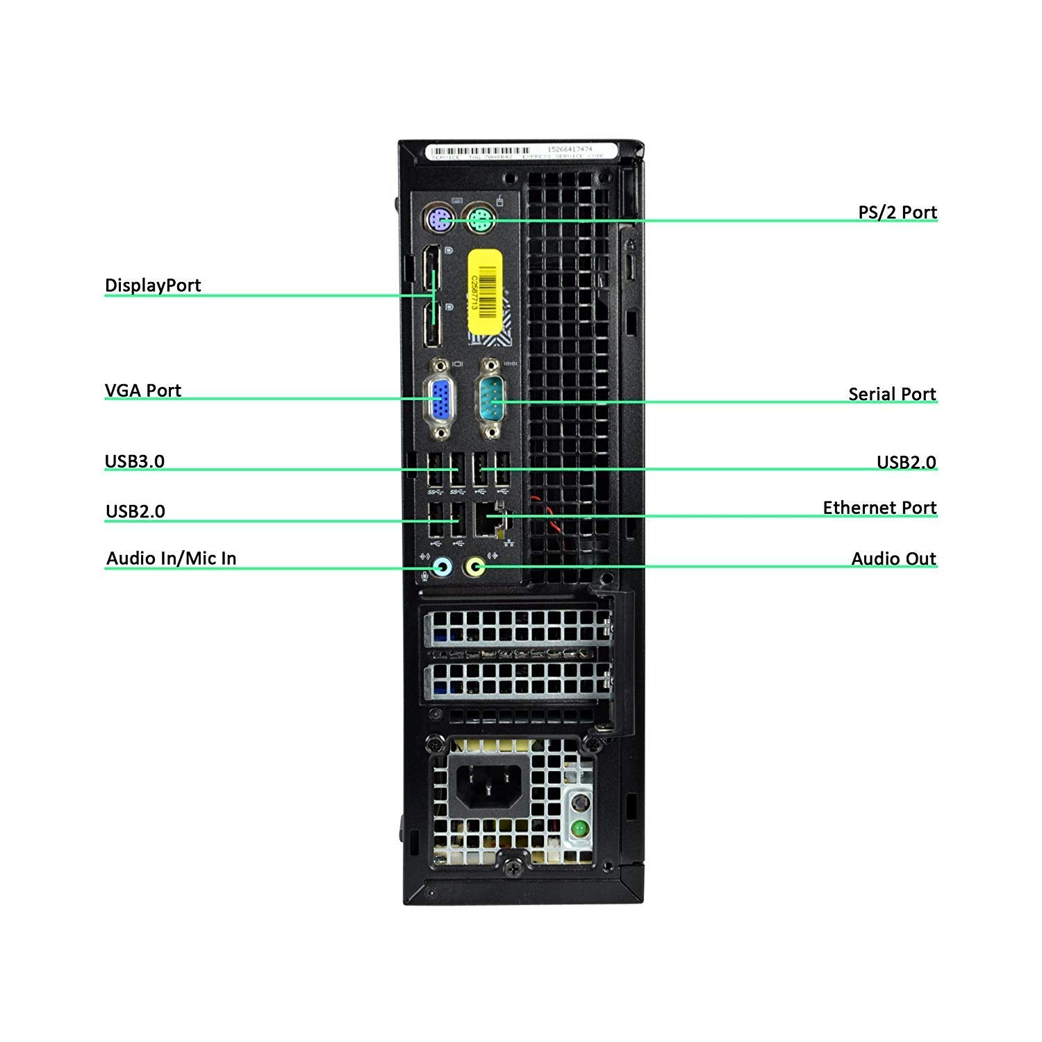 DELL OptiPlex 7020 Small Form Factor Desktop PC, Intel Core i5-4590 3.30GHz 8GB RAM 128GB SSD Win-7 x64 (Renewed)