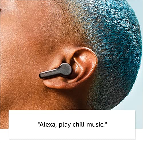 All-new Echo Buds (2023 Release) | Semi-in-ear, True Wireless Bluetooth 5.2 Earbuds with Alexa, multipoint, 20H battery with charging case, fast charging, sweat resistant | Black