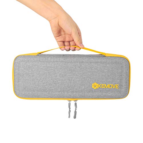 KEMOVE 61 Key Keyboard Case Hard EVA Keyboard Sleeve Travel Case Protective Pouch, Mechanical Keyboard Storage Carrying Case Compatible with 60% Gaming Keyboard