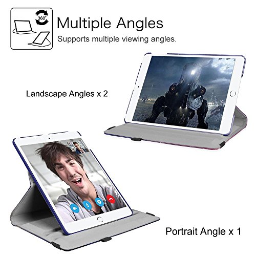 New Rotating Case for iPad 10.2" 9th / 8th / 7th Generation - 360 Degree Rotating Stand Protective Cover with Auto Sleep Wake for iPad 10.2 inch 2021/2020 / 2019 (Oil Painting Roses)