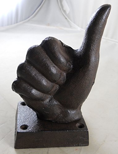 Cast Iron Thumbs Up Themed Wall Mounted Hook