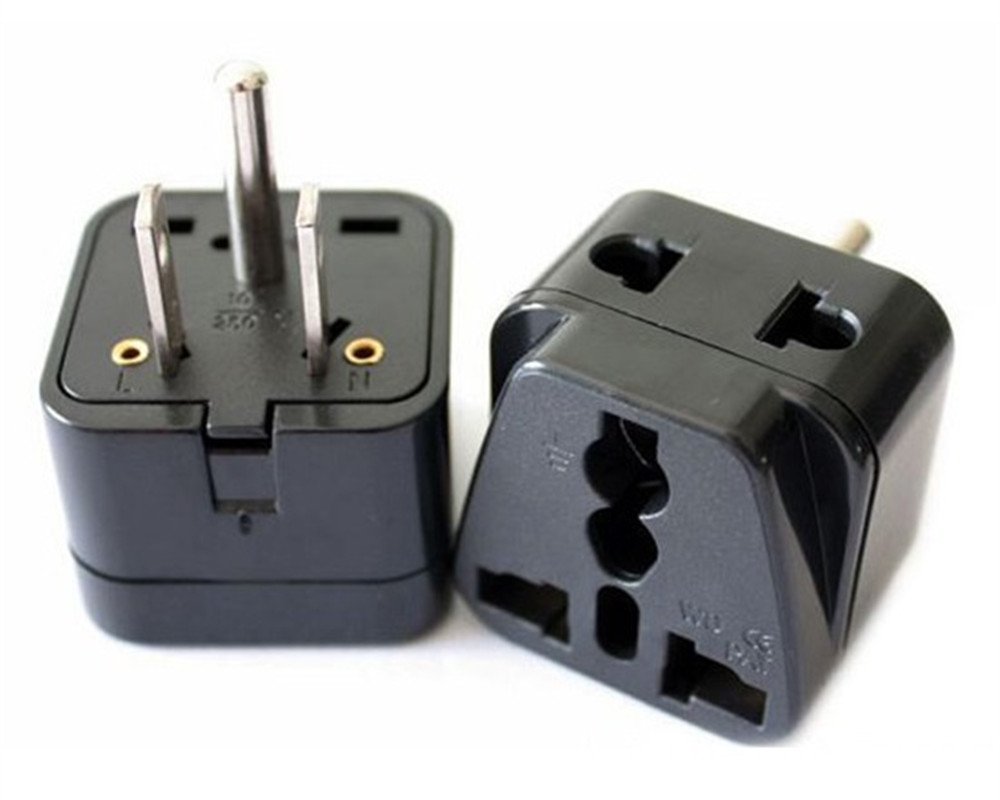 ANRANK U-U73590AK Universal EU UK AU to US USA Canada AC Travel Power Plug Adapter Converter Black