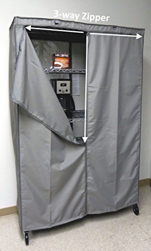 Formosa Covers Storage Shelving Unit Cover, fits Racks 60" Wx18 Dx72 H (Cover only Grey Color)