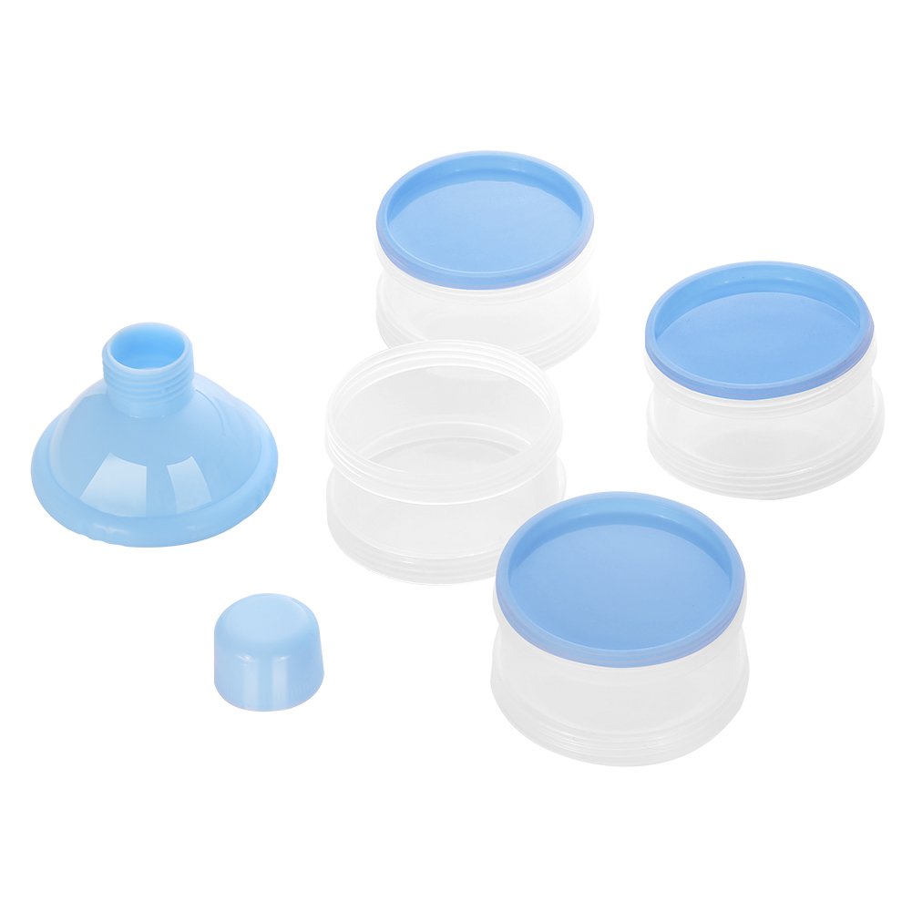 Accmor Formula Dispenser On The Go, 4 Compartments Stackable Formula Container for Travel, Baby Milk Powder Kids Snack Container, BPA Free 