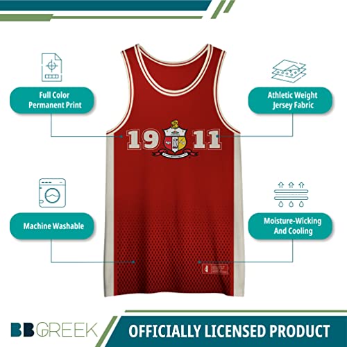 BBGreek Kappa Alpha Psi Fraternity Paraphernalia - Nupe - Athletic Basketball Jersey - Official Vendor - Lightweight - Big K X-Large