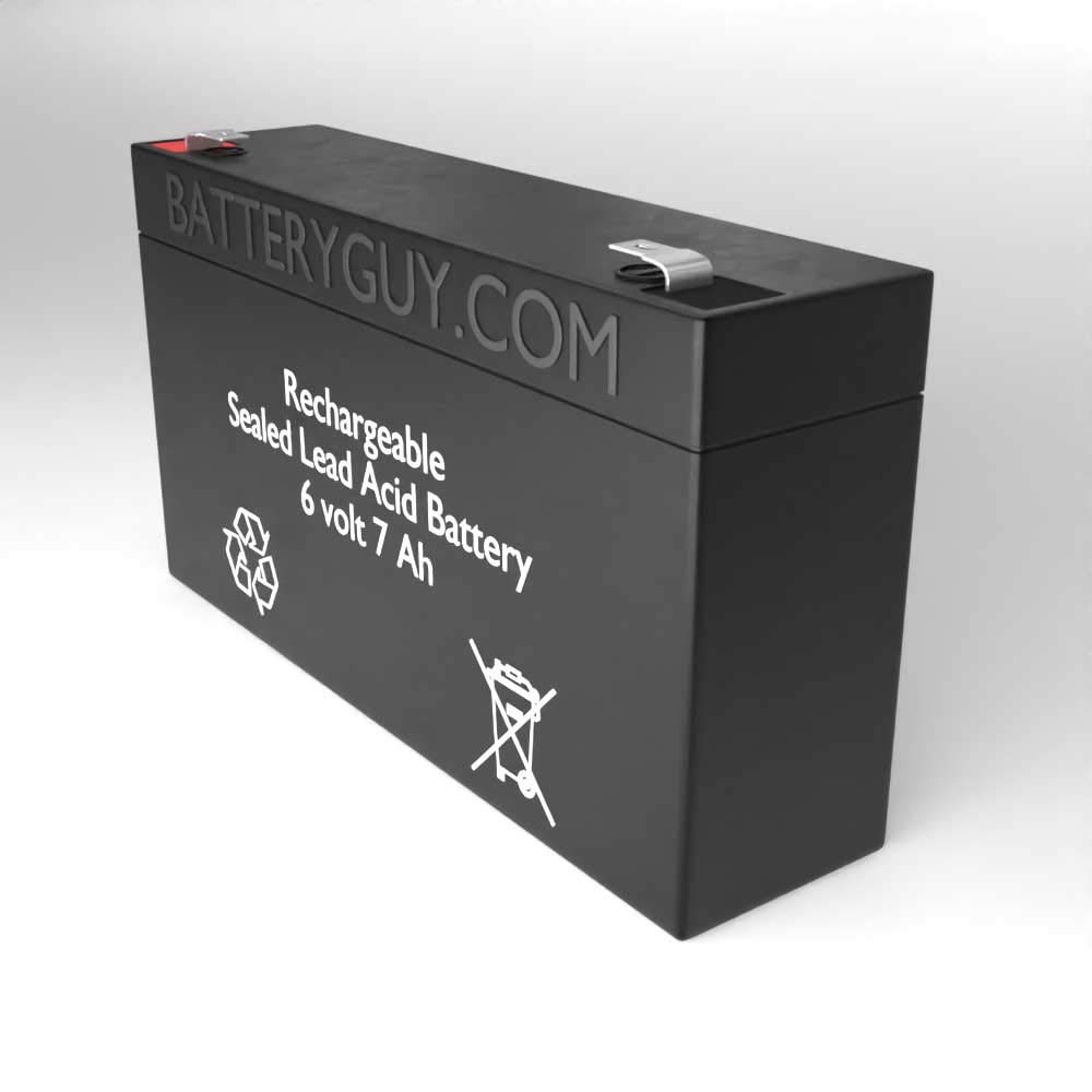 BatteryGuy UB670K Replacement 6V 7Ah SLA Battery Brand Equivalent (Rechargeable) - Qty of 1