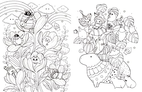 A Million Kawaii Cuties: The Sweetest Things to Color (A Million Creatures to Color)