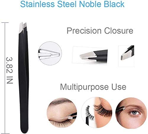Eyebrow Scissors, 7 in 1 Eyebrow Kit, Professional Eyebrow Grooming Kits for Women, Including Brow Razors, Brush, Scissor, Tweezers, with Storage Box (1)