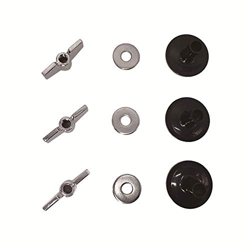 23PCS Cymbal Replacement Accessories, Cymbal Stand Felts, Drum Cymbal Felt Pads Include Wing Nuts, Felt Cymbal Sleeves with Base Wing Nuts, Washer, Sleeves and Base Wing Nuts Replacement (Gray)