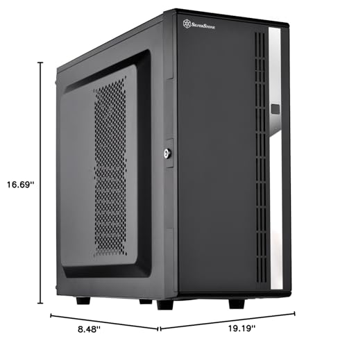 SilverStone Technology CS380 8-Bay Compact ATX Tower case, CS380B-X V2.0, Black