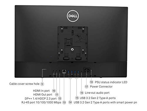 Newest Dell OptiPlex 7480 All-in-One Business Desktop, 24 FHD Display, Intel Core i5-10500 6 Cores Processor up to 4.5GHz, 16GB DDR4 RAM, 512GB PCIe SSD, Windows 10 Pro, Black (Renewed)