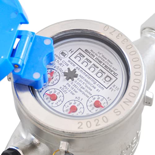 3/4" Water Meter - Stainless Steel, High Definition, Pulse Output, NSF 61, NTEP