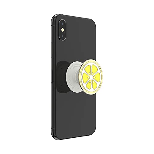 PopSockets Phone Grip with Expanding Kickstand, PopSockets for Phone - Enamel Lemon Slice