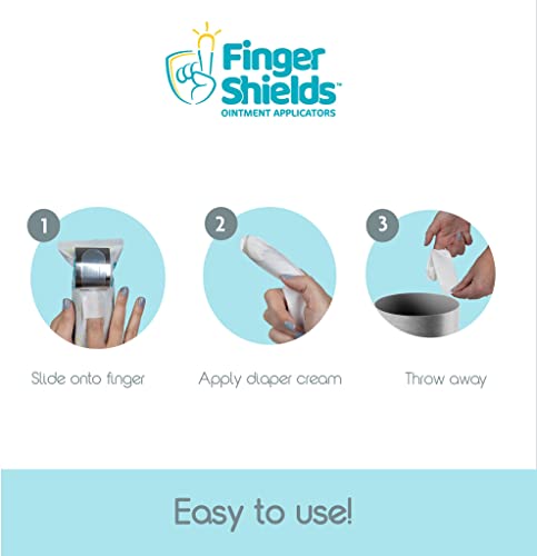 Baby Brezza Finger Shields β 100% Mess Free Baby Diaper Rash Cream Applicator β Ointment Applicator Keeps Fingers and Nails Clean β Perfect for Travel, 40 Count
