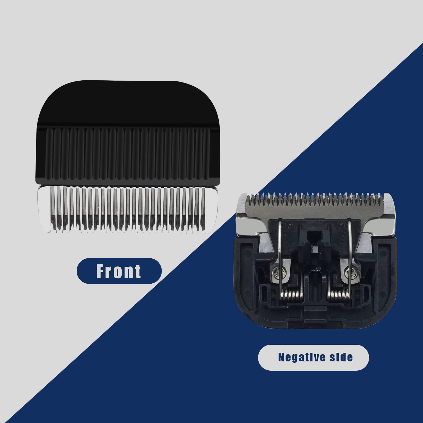 2PCS Black Professional Hair Clipper/Trimmers Snap-On Replacement Blades compatible with Wahl 79434/9649P/9549 Model Clipper Trimmer