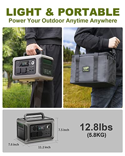ALLPOWERS 299Wh 600W Portable Power Station R600, LiFePO4 Battery Backup with UPS Function, 1 Hour to Full 400W Input, MPPT Solar Generator for Outdoor Camping, RVs, Home Use