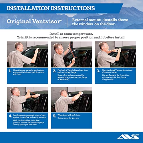 Auto Ventshade [AVS] Outside Mount Ventvisor | 2010 Lincoln MKT- Smoke, 4 pc. | 94246