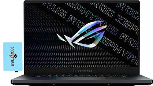ASUS ROG Zephyrus G15 15.6" 165Hz LED 2K QHD Gaming Laptop (AMD Ryzen 9 5900HS 8-Core, 16GB RAM, 8TB PCIe SSD, GeForce RTX 3080 8GB GDDR6, RGB Backlit KB, WiFi 6, BT 5.2, W11P) w/Dockztorm Dock