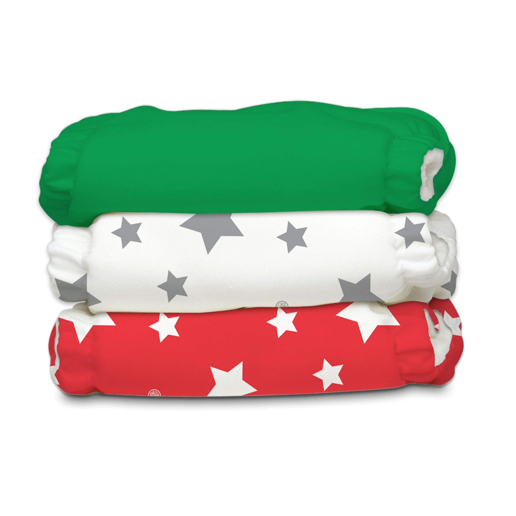 Charlie Banana Baby Washable and Reusable Cloth Diapers, 3 Soft Pocket Diapers and 6 Absorbent Inserts, One-Size, Tuscany