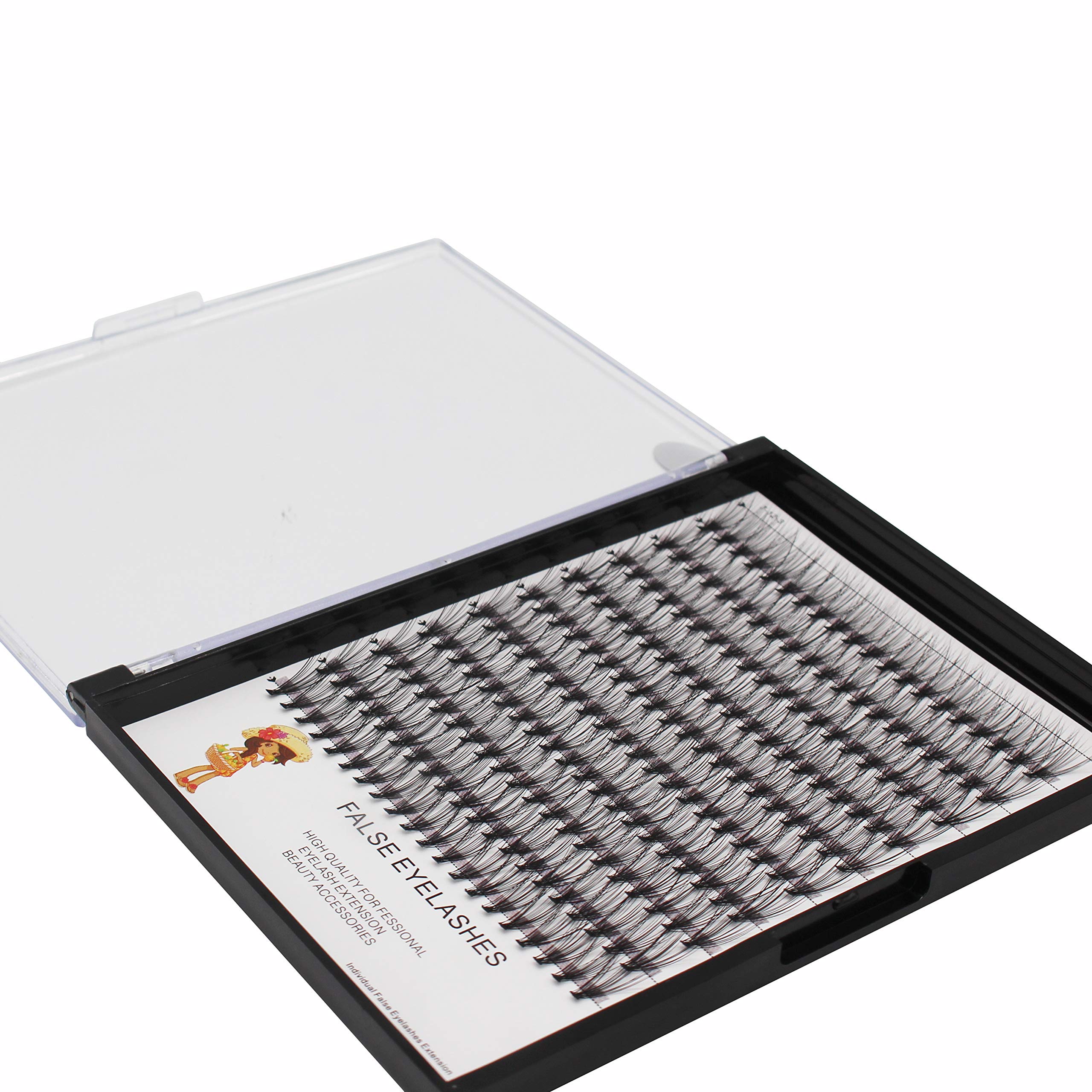 Bodermincer 20D 8-20mm To Choose 8-10-12-14mm MIX/14-16-18-20mm MIX rofessional Makeup Individual Cluster Eyelashes Grafting Fake False Eyelashes Eyelash Extension Individual Eyelash Bunche (20D-14mm)