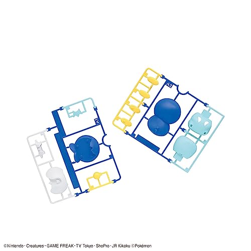 Bandai Hobby Pokemon Model Kit Set of 6 - Pikachu, Rowlet, Piplup, Charmander and More