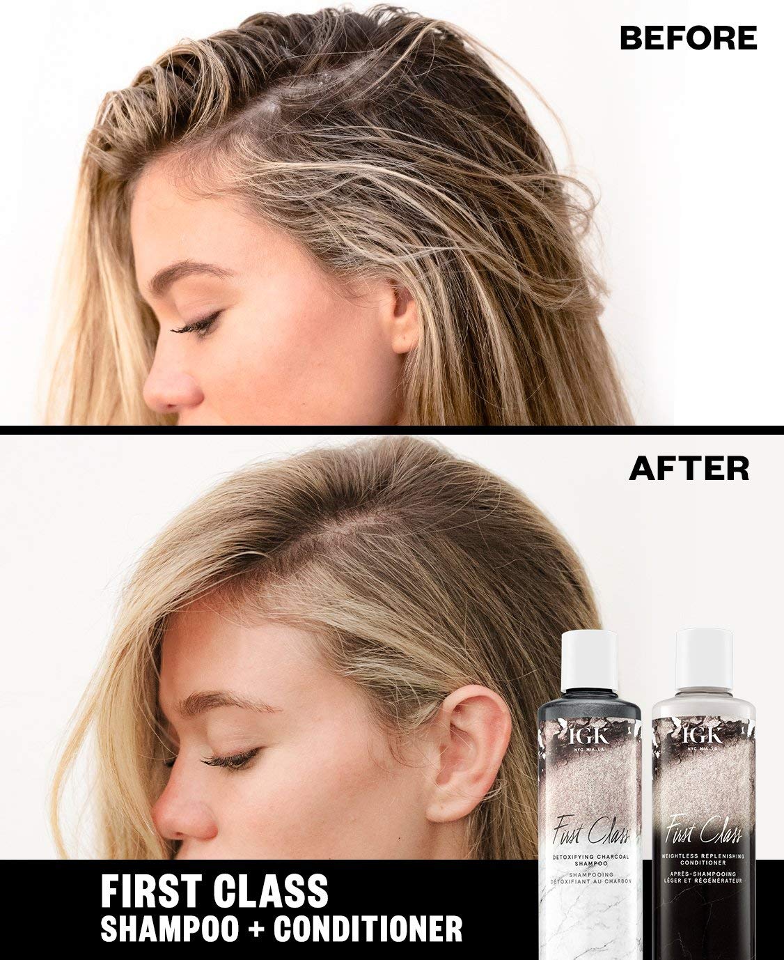 IGK First Class Detoxifying Charcoal Shampoo 236 ml / 8 oz
