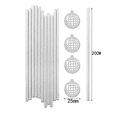 30 Pack Disco Ball Straws,70s Disco Paper Straws Disco Ball Decor Disco Party Decorations for 70s Retro Disco Party Dance Holiday Wedding Birthday