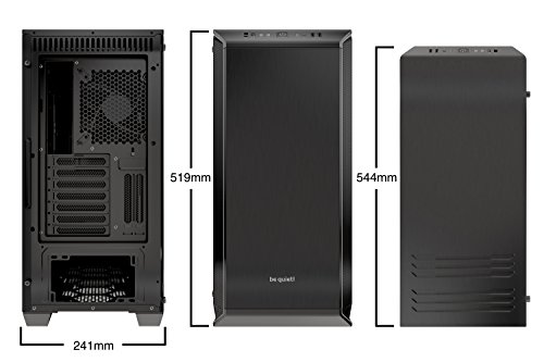 be quiet! Dark Base 700 | ATX Midi Tower PC Case| 2 Pre-Installed Pure Wings 2 Fans | RGB LEDs | Tempered Glass Window | Black | BGW23